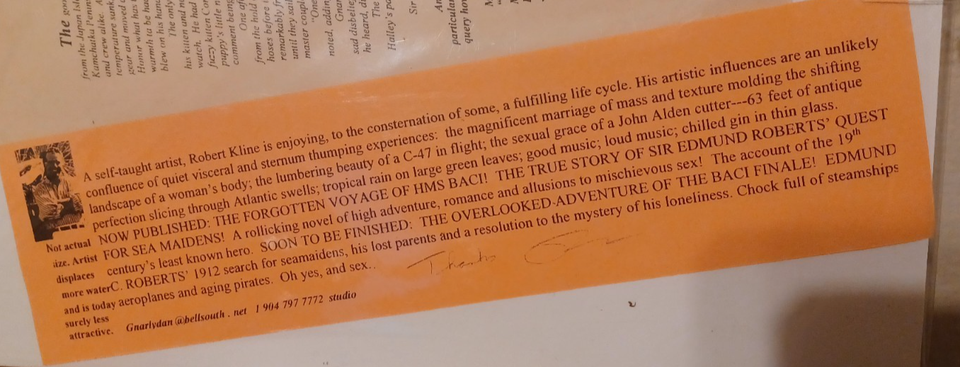 Robert Kline Signed Matted Print SEA MAIDEN #38 SEA MASTER #11 GORGEOUS ...