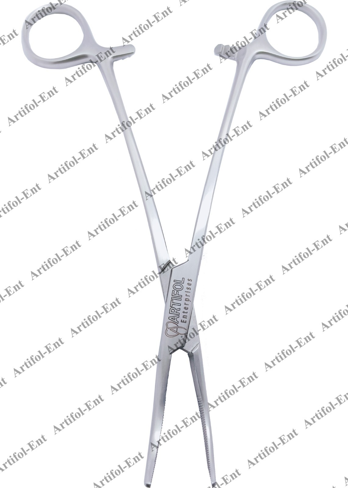 3 Pieces Overholt Artery Forceps 18.5 cm | Curved Surgical Clamps ...