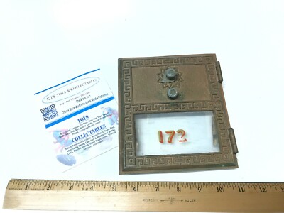 Vintage Antique US Post Office Brass PO Box Door Plate Bro Combination ...