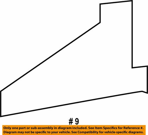 66243-0C020 Toyota Protector, rear body, no.3 rh 662430C020, New ...