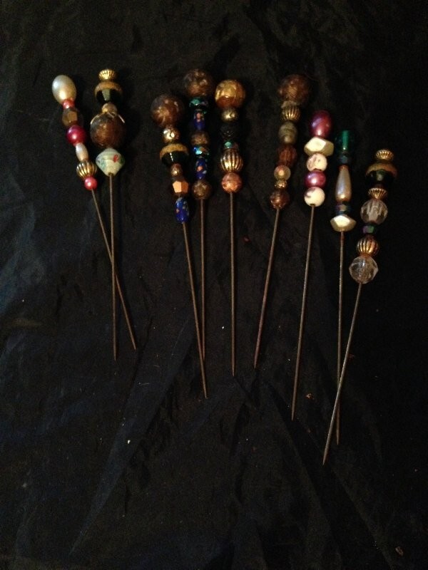 Vintage Victorian Hat Pins - Lot of 9 | eBay