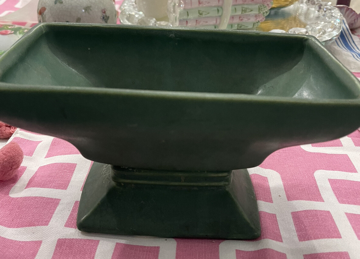 MCM Vintage McCoy Matte Glaze Green Pedestal Succulent Cacti Planter ...