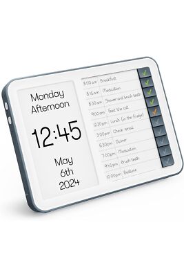 Relish Day Hub - Dementia Clock with Daily Task Manager, HD Large ...