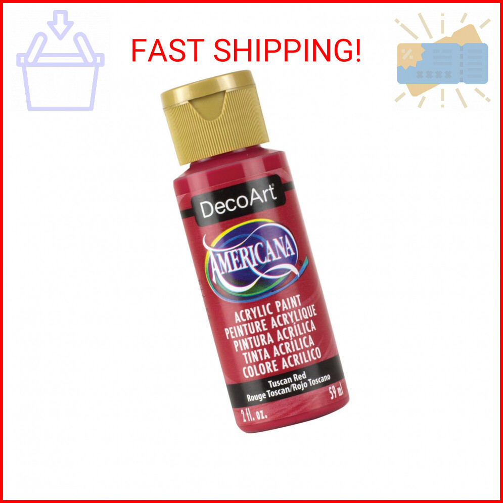 DecoArt Americana Acrylic Paint, 2-Ounce, Tuscan Red | eBay