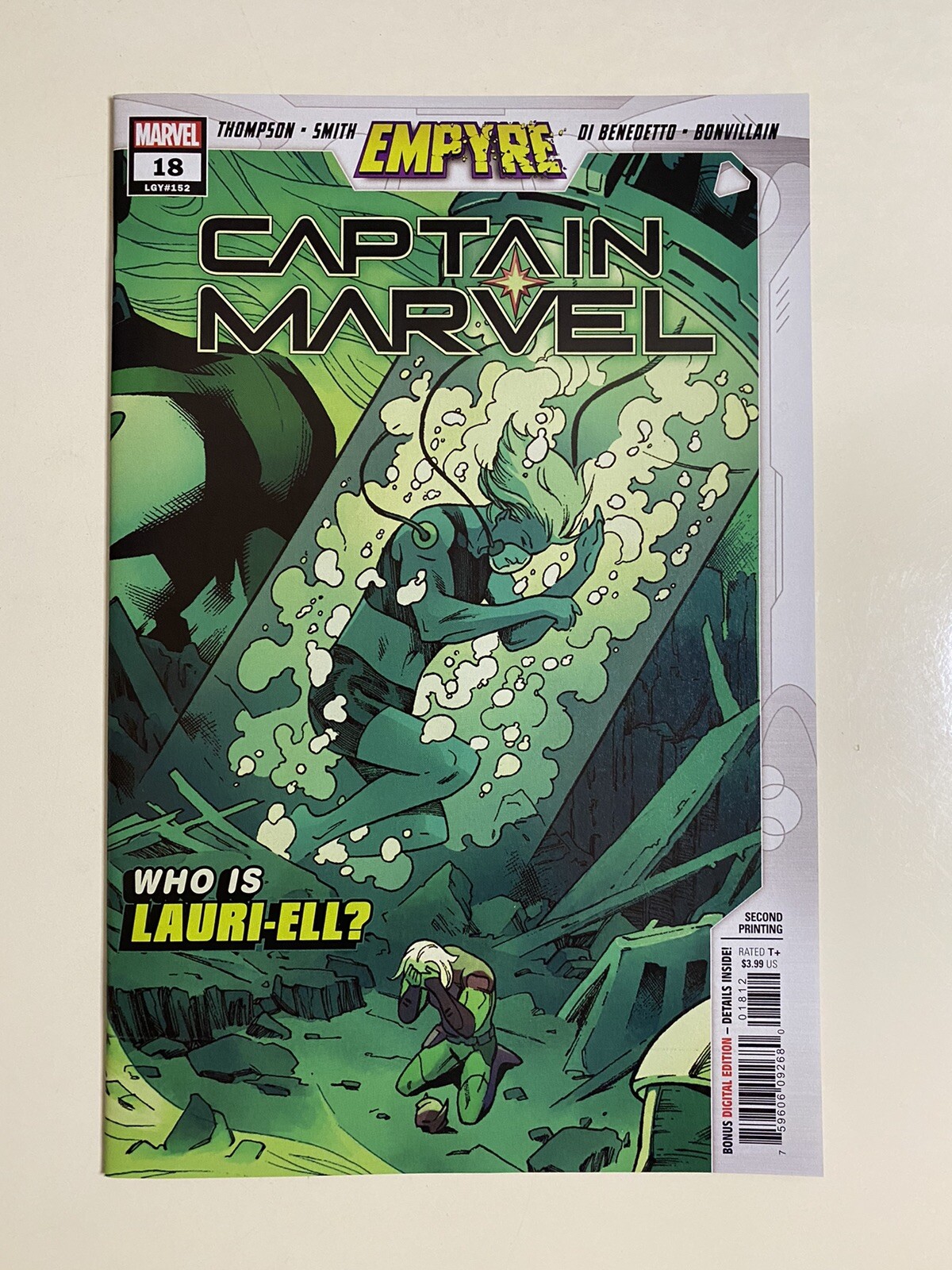 CAPTAIN MARVEL #18 2nd Print PRINTING VARIANT EMPYRE First App LAURI ...