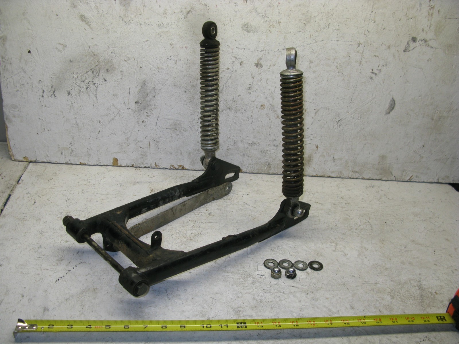 1973 Yamaha GT1 GT80 GTMX Rear Swing Arm Suspension with Shocks Springs ...