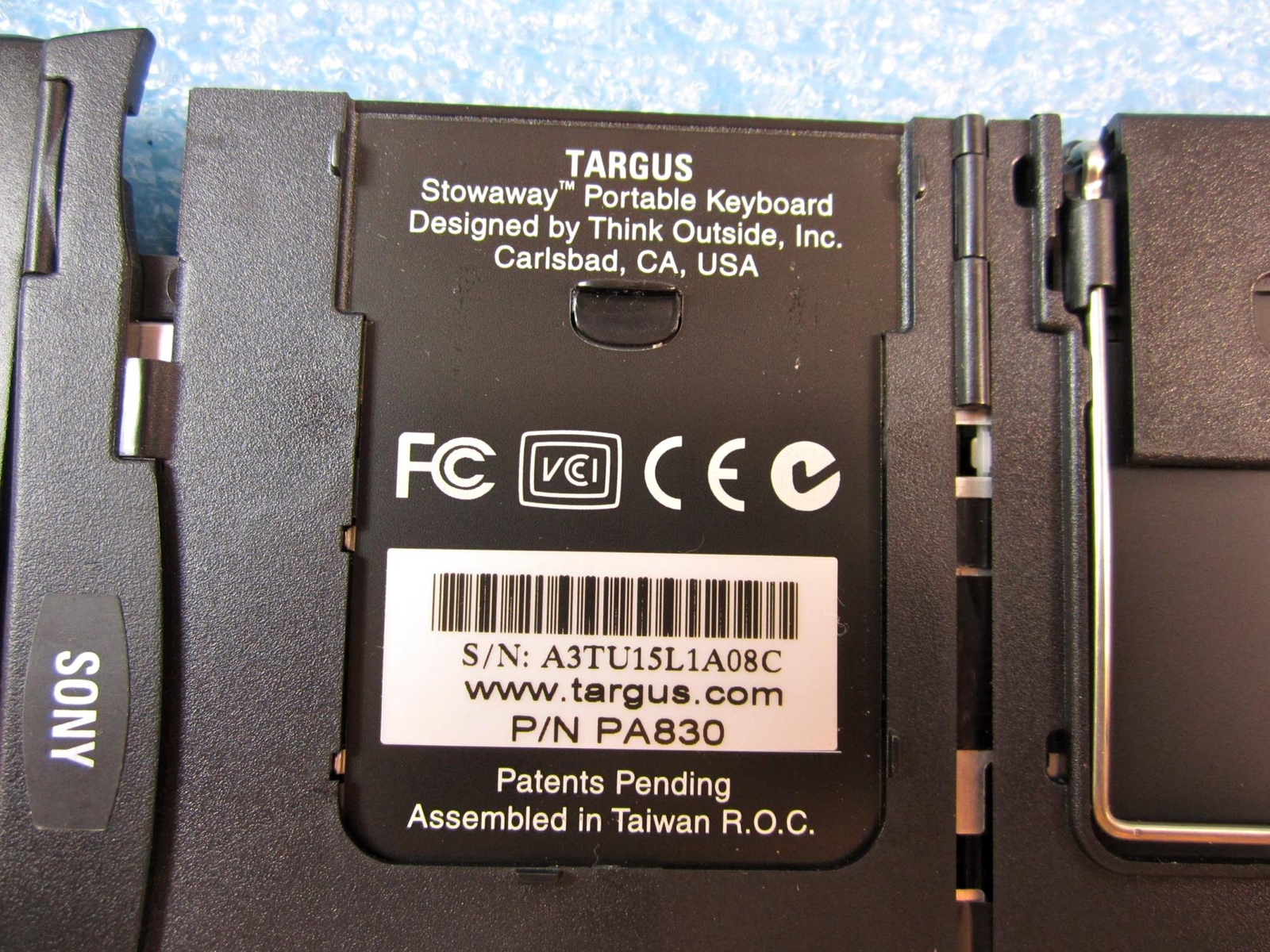 TARGUS SONY PA830 STOWAWAY KEYBOARD FOR SONY CLIE HANDHELD | eBay