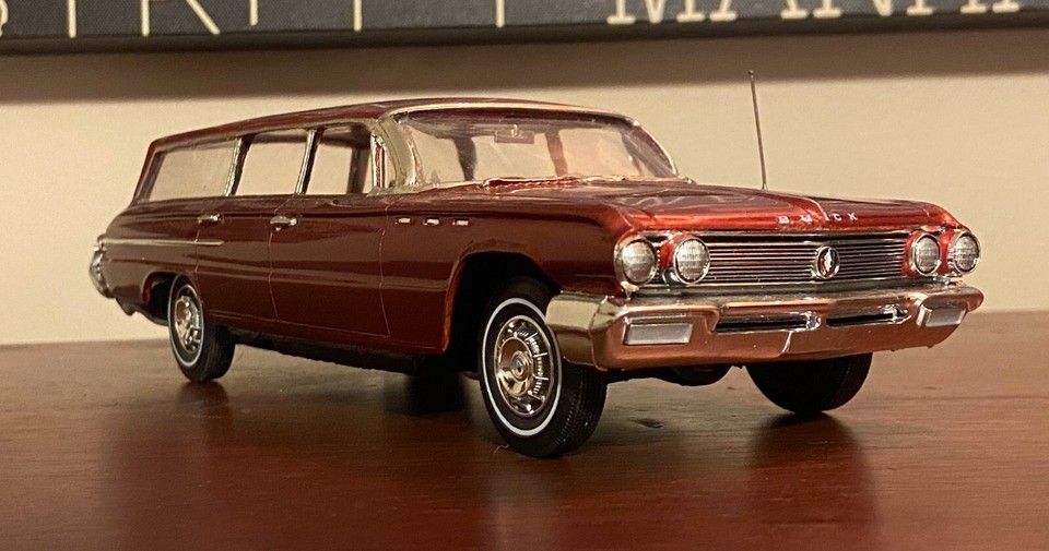 1962 Buick Invicta Estate Wagon Burgundy Iridescent 1/25 Resin Built ...