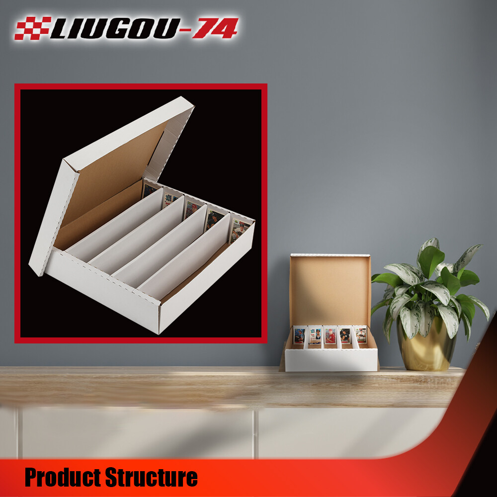 5000 Count 5 Row Corrugated Cardboard Box Sport Trading Card Storage ...