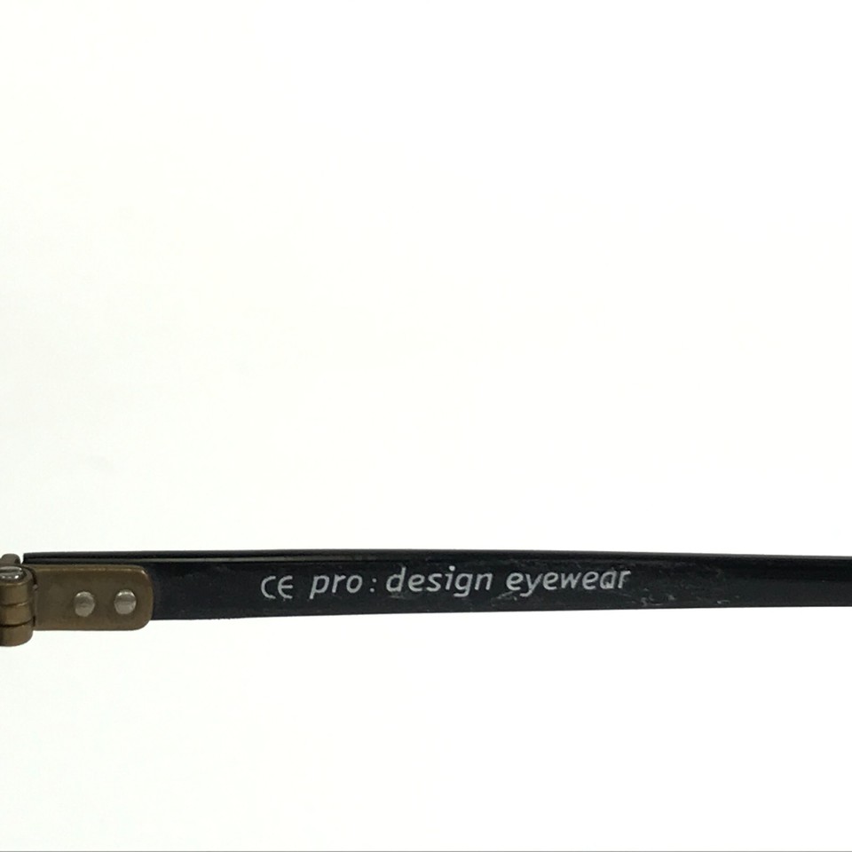 Prodesign Eyeglasses Frames P2000 C.60/60 Somebody's Collection Black ...