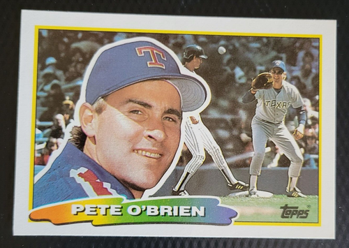 1988 Topps Big PETER Pete MICHAEL O'BRIEN Texas Rangers MLB Baseball ...