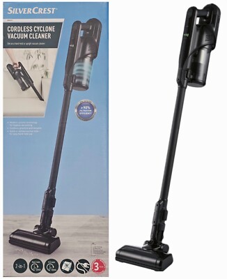 Silvercrest 2-in-1 High Performance Cordless Cyclone Vacuum Cleaner ...