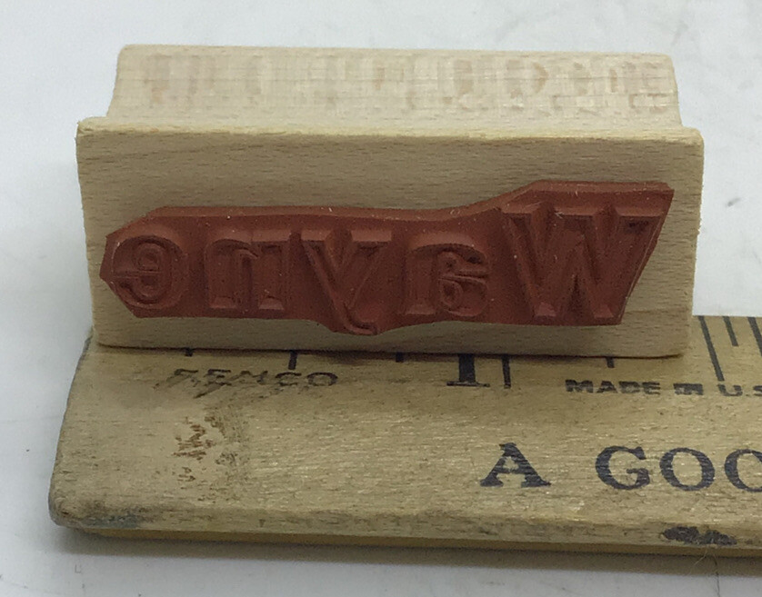 Personalized Rubber Stamp Named Wayne From Wiggins Stamp Art Waterloo ...
