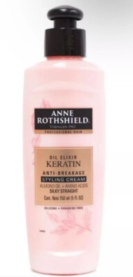 ANNE ROTHSHIELD KERATIN/ALMOND OIL/STYLING CREAM/SILKY STRAIGHT/CREMA ...