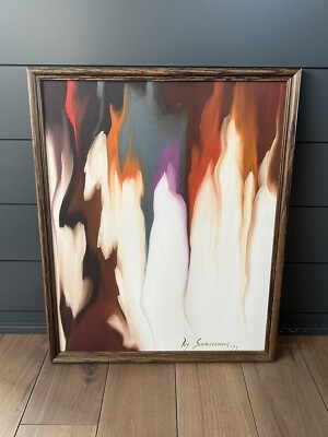 ORIGINAL ACRYLIC PAINTING BY ROY SCHALLENBERG ABSTRACT | eBay