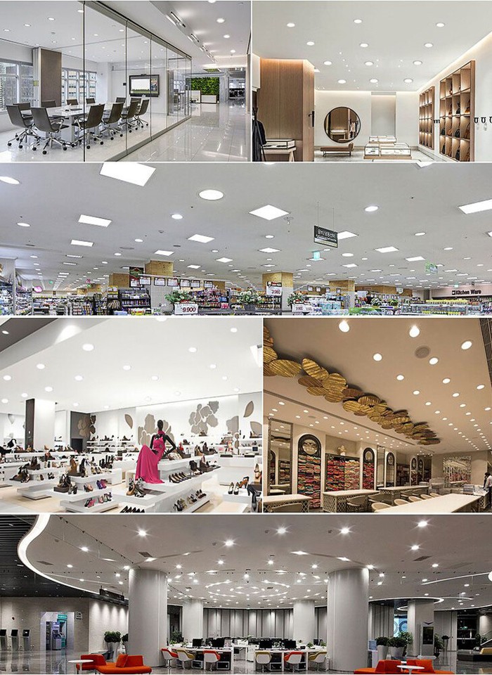 Dimmable LED Panel Light Recessed Ceiling Lamp Downlight Round 6/9/12 ...