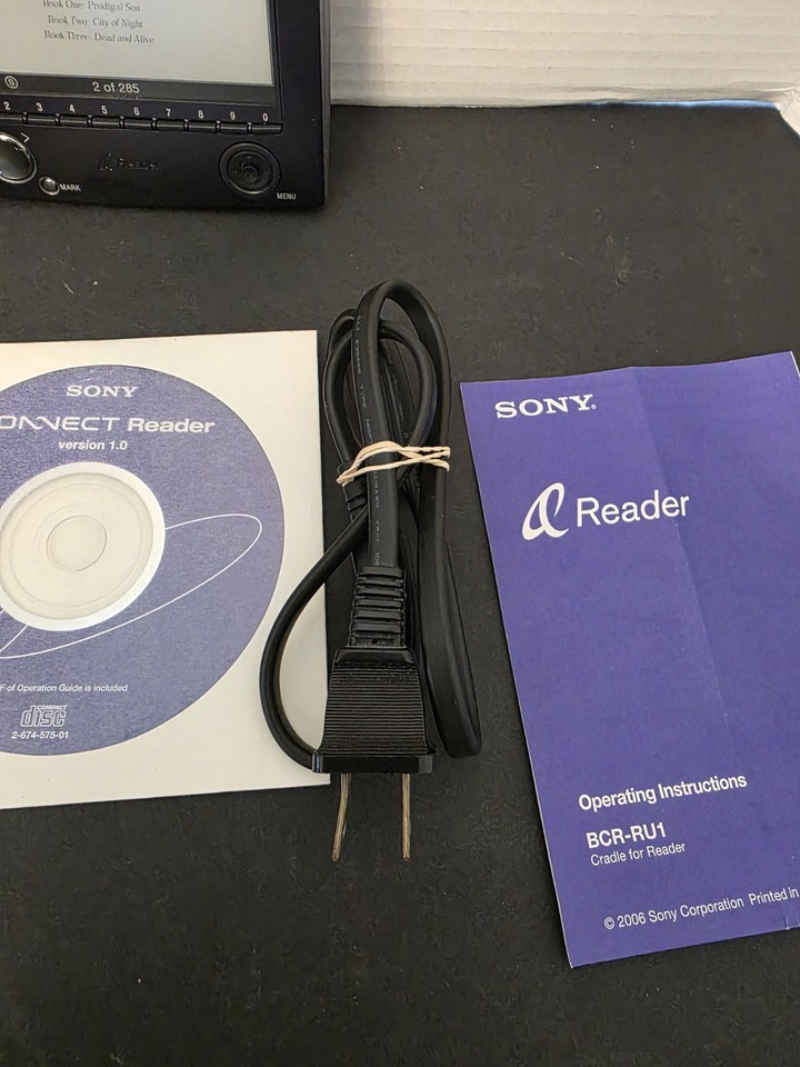 Sony Electronic Reader System Sony PRS-500 Bundle With Charger | eBay