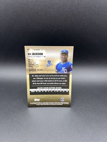 2023 Topps Stadium Club Chrome Refractor Bo Jackson #61🔥 | eBay
