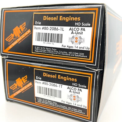 MTH 8020861 Erie Alco PA Locomotive A/A Units DCC Proto 3 Sound Smoke ...