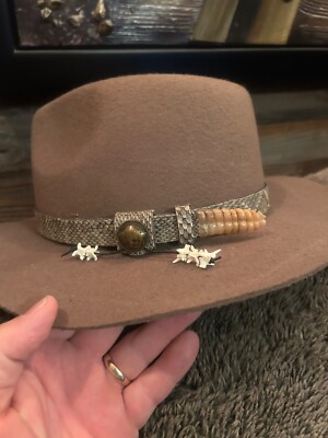 New Rattlesnake skin hat band. Handmade. With rattles. adjustable. | eBay