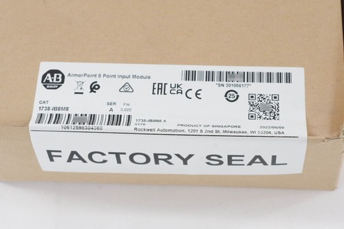 Allen Bradley ArmorPoint 1738-ib8m8 Input Module 8pt Sinking 24vdc for ...