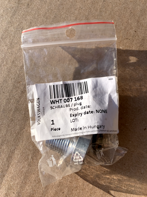 Genuine Volkswagen Plug WHT-007-168 for sale online | eBay