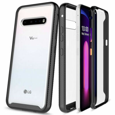 For LG V60 ThinQ 5G Phone Case Rugged Shockproof Bumper Clear Back ...