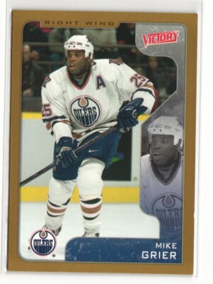 2001-02 Upper Deck Victory GOLD #145 Mike Grier Edmonton Oilers Card | eBay
