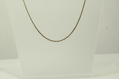 925 Sterling Silver Yellow Gold Plated 30" Long Italy Rope Chain 7.3 G ...