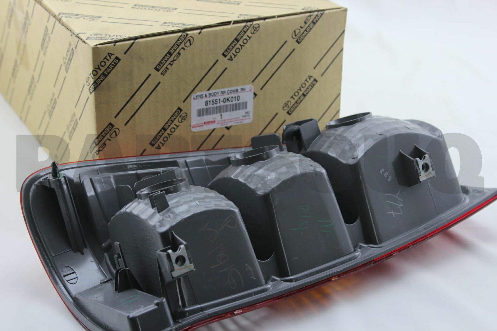 815510K010 Genuine Toyota LENS, REAR COMBINATION LAMP, RH 81551-0K010 ...
