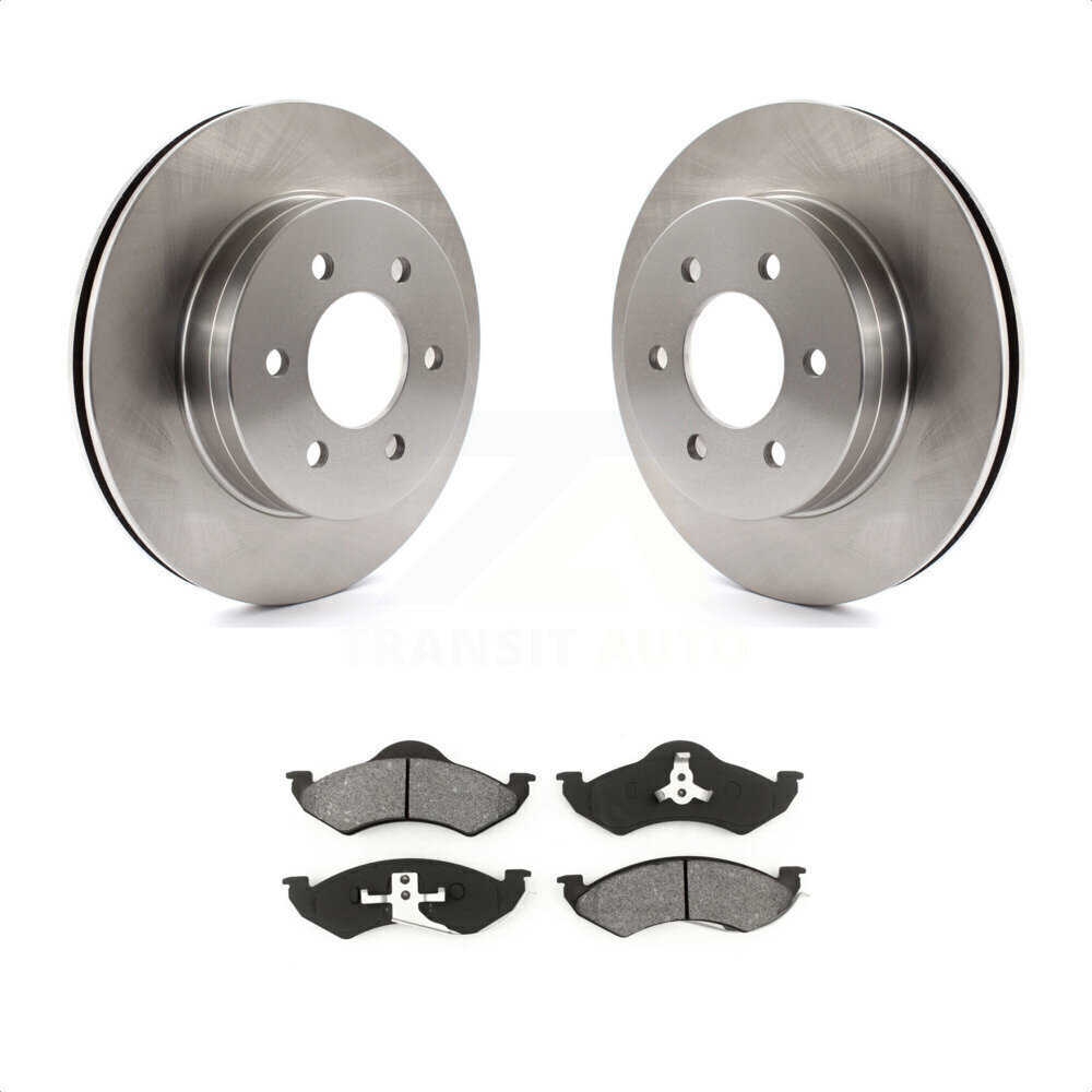 Front Disc Brake Rotors And Semi-Metallic Pads Kit For Dodge Durango ...