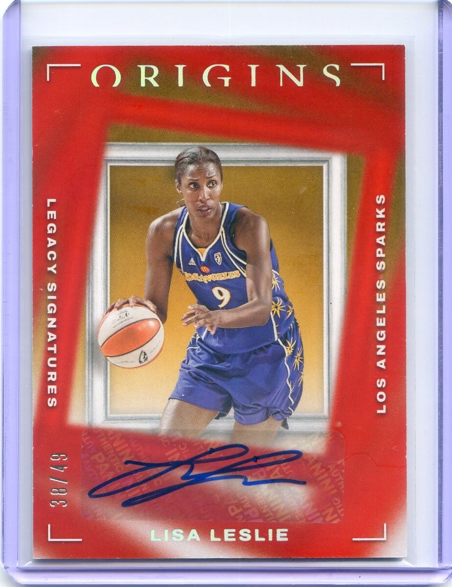 2023 Panini Origins WNBA LISA LESLIE LEGACY SIGNATURES RED AUTO /49 ...