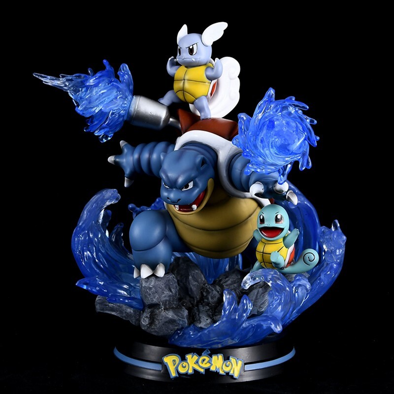 Pokémon Blastoise Evolution LED Action Figure 25cm COLLECTIBLE STATUE ...