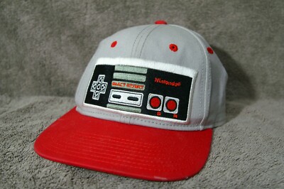 Nintendo Entertainment System Cap Snapback Hat Cap NES Controller Red ...