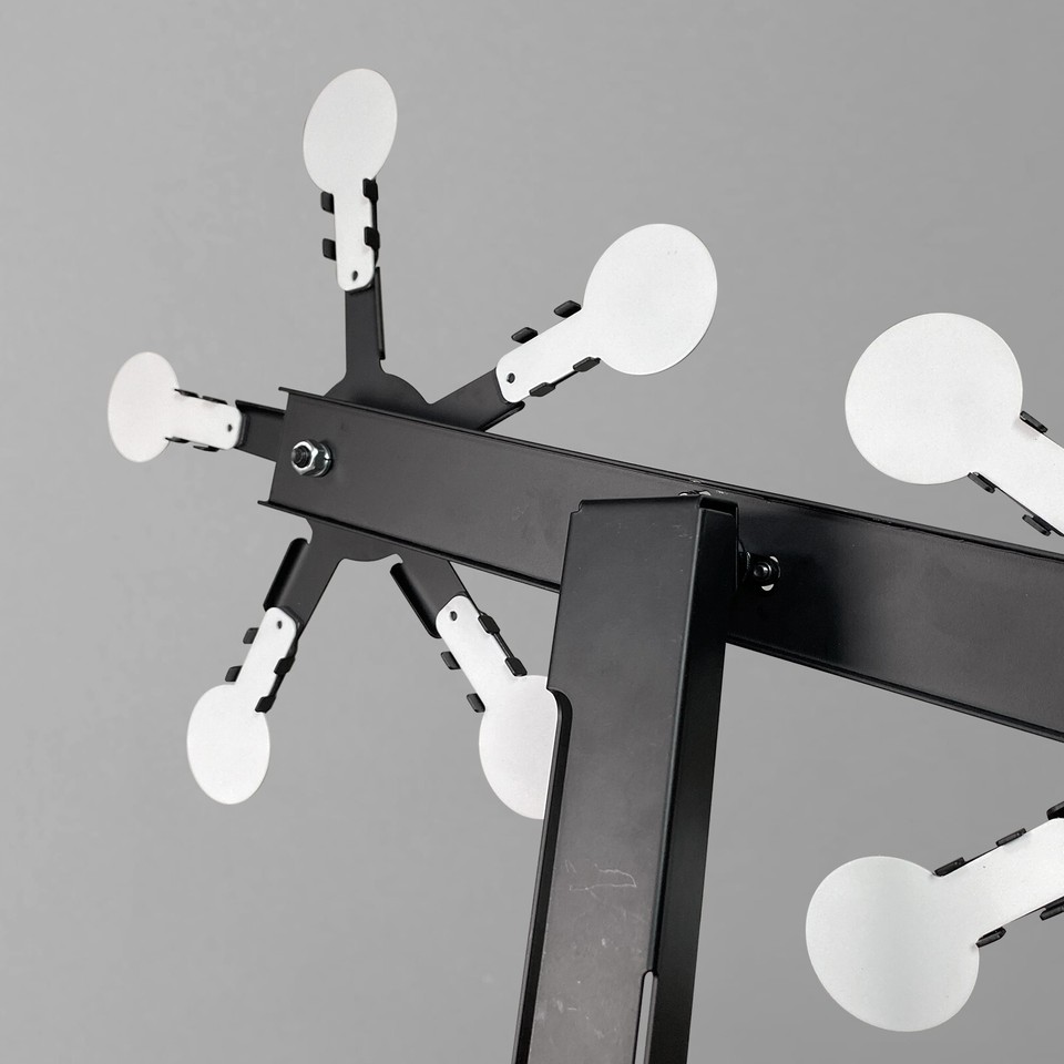 ATFLBOX Resetting and Rotate The Metal Shooting Target Stand with 10 ...