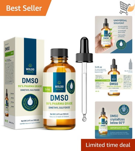 DMSO Pharmaceutical Grade 99.9% Purity Liquid with Dropper for ...