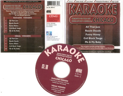 Karaoke: Tribute to the Musical Chicago (CD, Aug-2003, BCI) #0522CK ...
