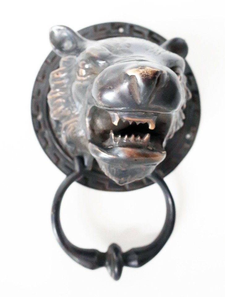 SOLID BRASS DOOR KNOCKER shaped like SKELETON/SKULL, PIG, IRISH ...
