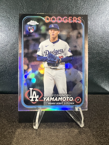 2024 Topps Chrome Update Yoshinobu Yamamoto Rookie Debut Refractor # ...