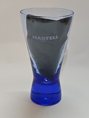 New 8oz Martell Cognac BLUE COCKTAIL GLASS Original Fast Same Day ...