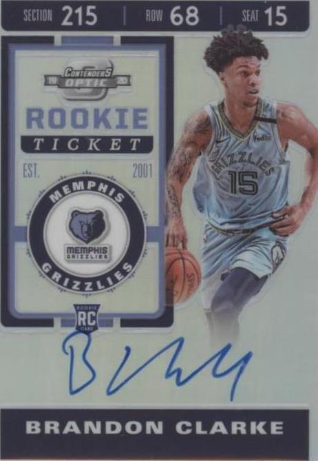 2019 20 Panini Contenders Optic Rookie Ticket Variation Brandon 2785