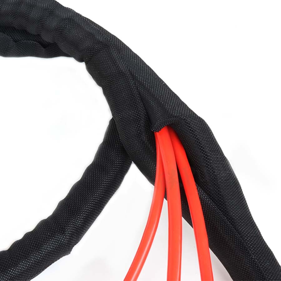 Braided Split Cable Wire Sleeve Self-WRAP Wire Harnessing Sheathing | eBay