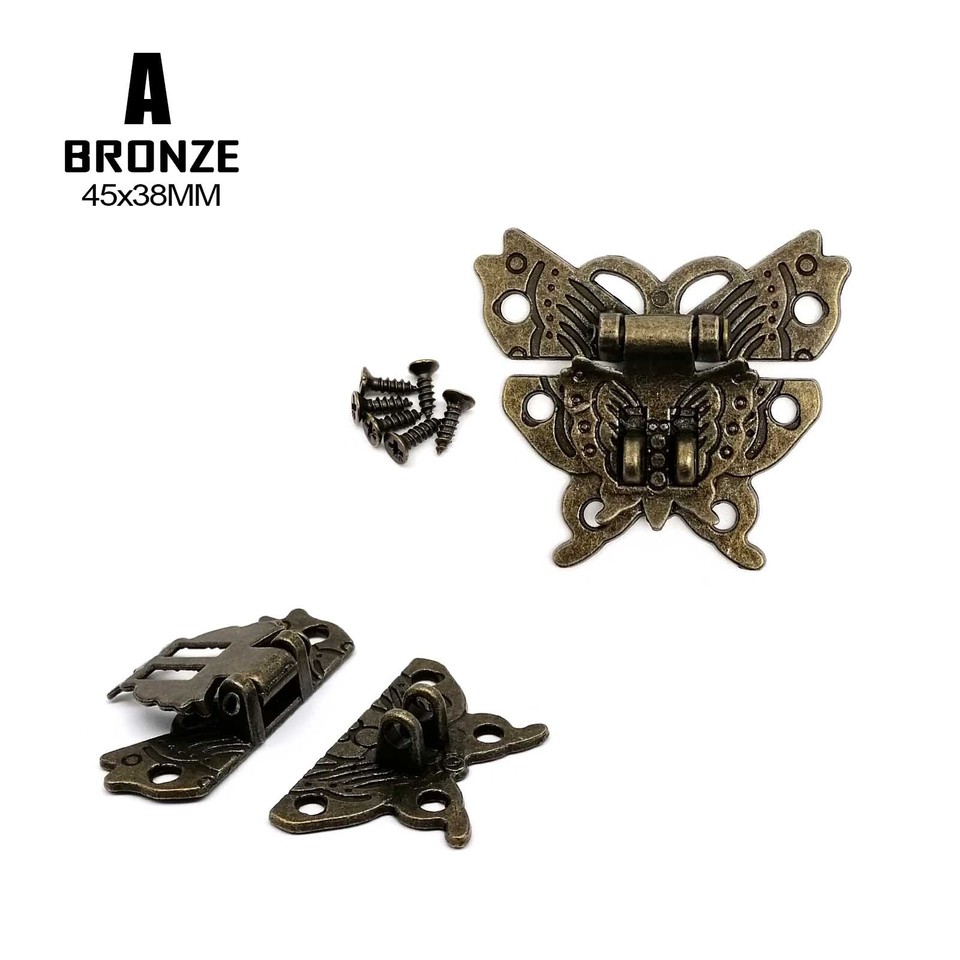 Decorative Jewelry Chest Gift Box Suitcase Case Hasp Latch Toggle ...