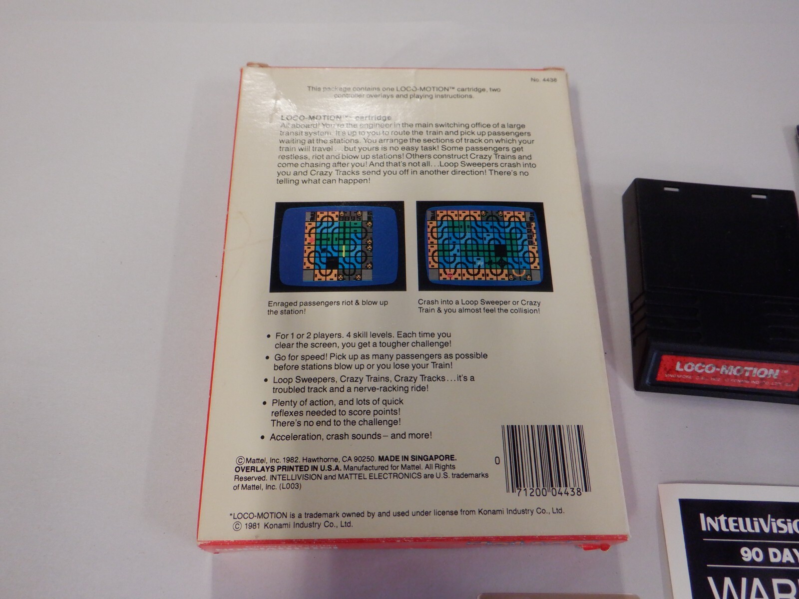 Intellivision Games - Loco Motion - Complete In Box W/ Overlays ...