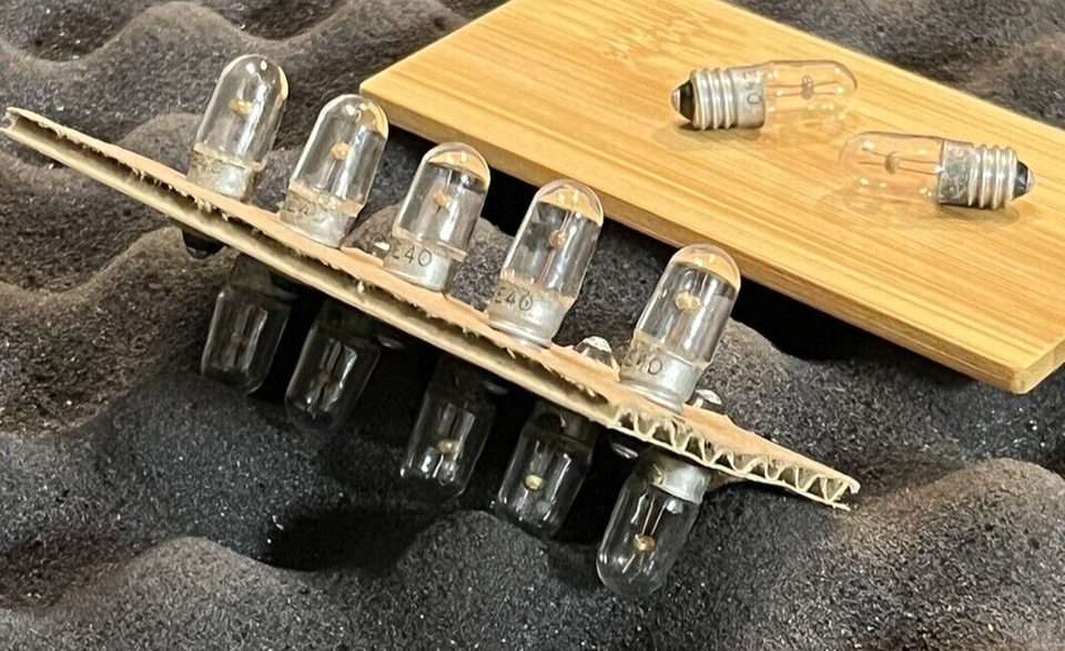 (1) Box of 10 General Electric E40 Miniature EDISON Radio Lamps Light ...