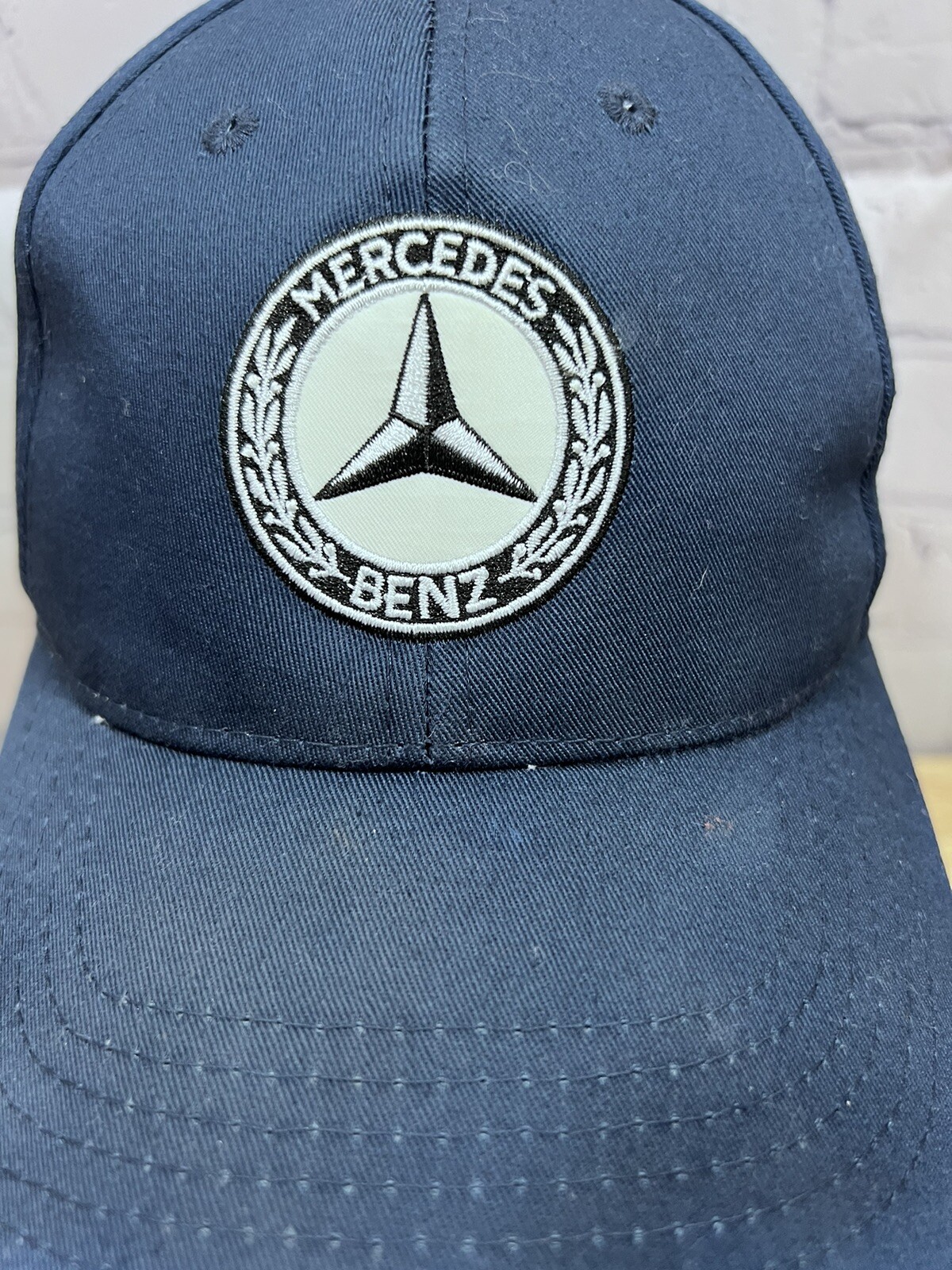 Mercedes Benz Hat Logo Crest Blue Strapback Hat Cap W… - Gem