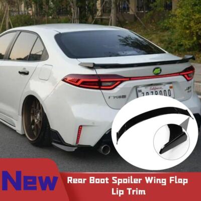Bright Black for 2020-2023 TOYOTA Corolla Rear Trunk Spoiler Boot Lip ...