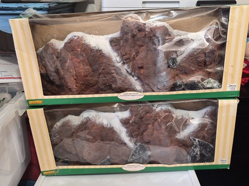 Lemax Village Collection Mountain Backdrop w/ Trees 1998 Christmas ...