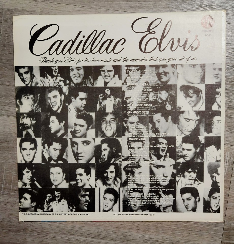 Elvis Presley - LP - Cadillac Elvis - Pink Vinyl - TCB Records - MINT ...