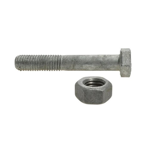 Qty 30 Hex Bolt M16 (16mm) x 100mm Galvanised Nut Galv Treated Pine HDG ...